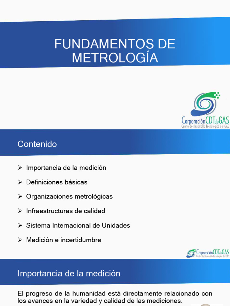 Fundamentos de Metrología | PDF | Medición | Calibración