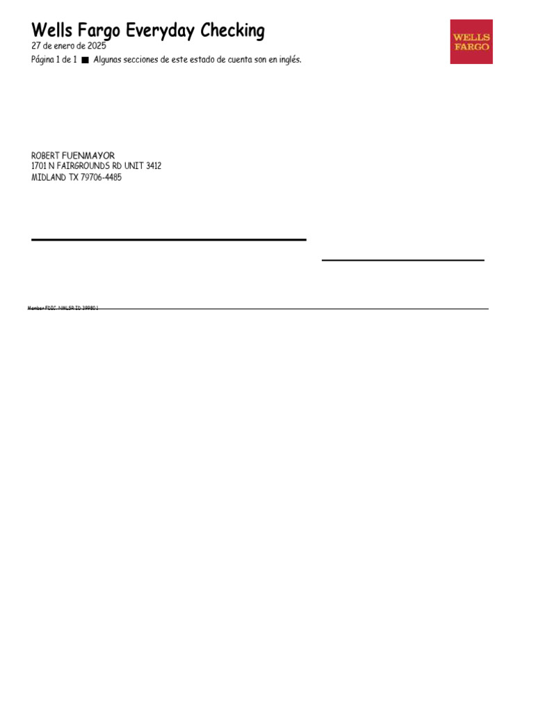 Wells Fargo Everyday Checking | PDF
