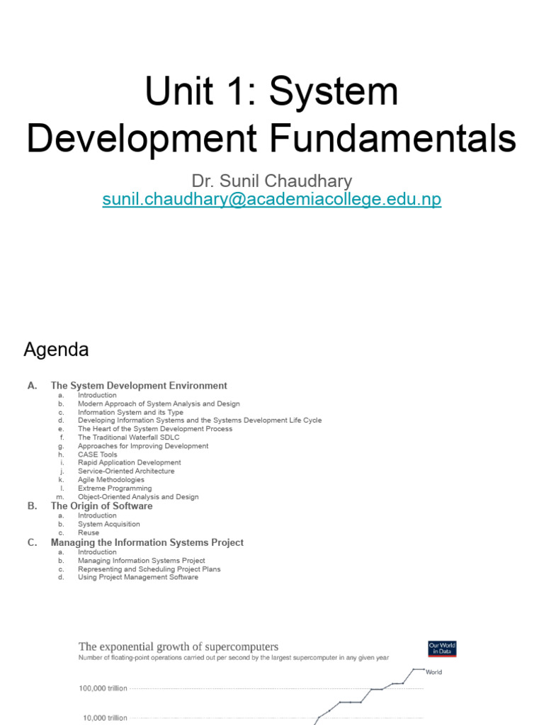 BCA-SAD-Unit 1 | PDF | Software Development Process | System