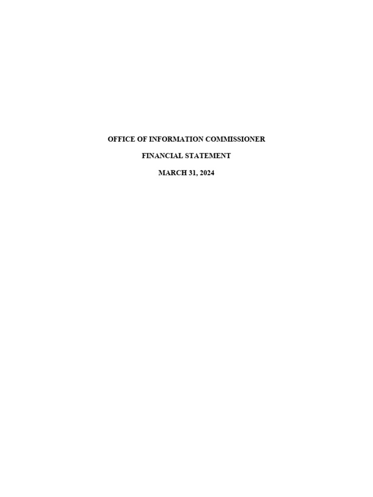 ICO FYE2024 Financial Statement | PDF | Audit | Going Concern