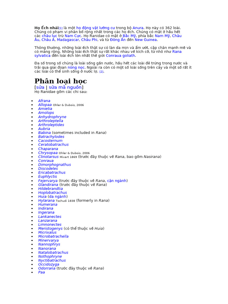 Họ Ếch nhái | PDF