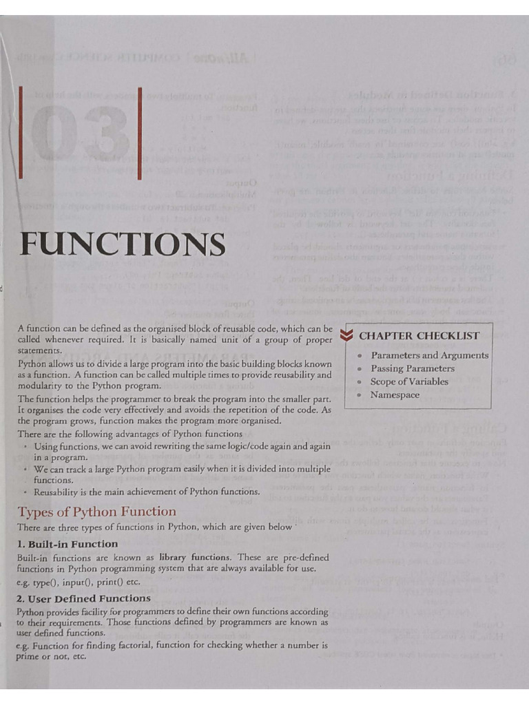FUNCTIONS | PDF