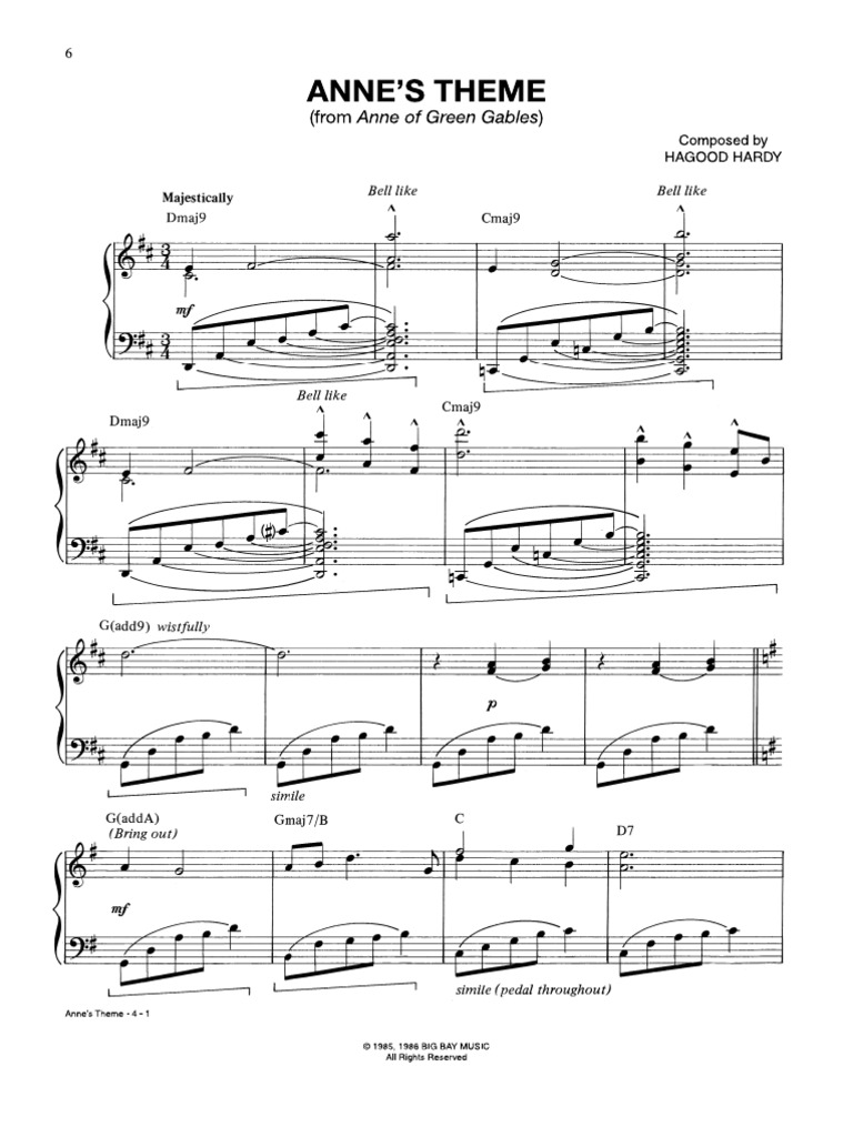 Anne of Green Gables Theme | PDF