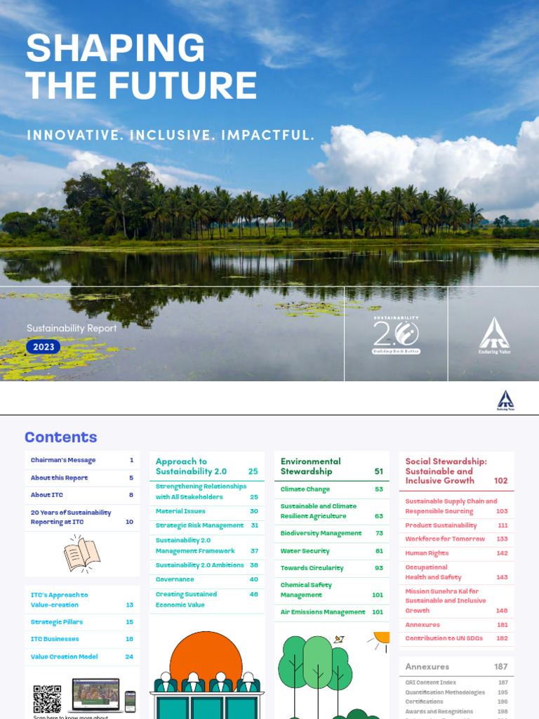 ITC Sustainability Integrated Report 2023 | PDF | Climate Change Mitigation | Sustainability