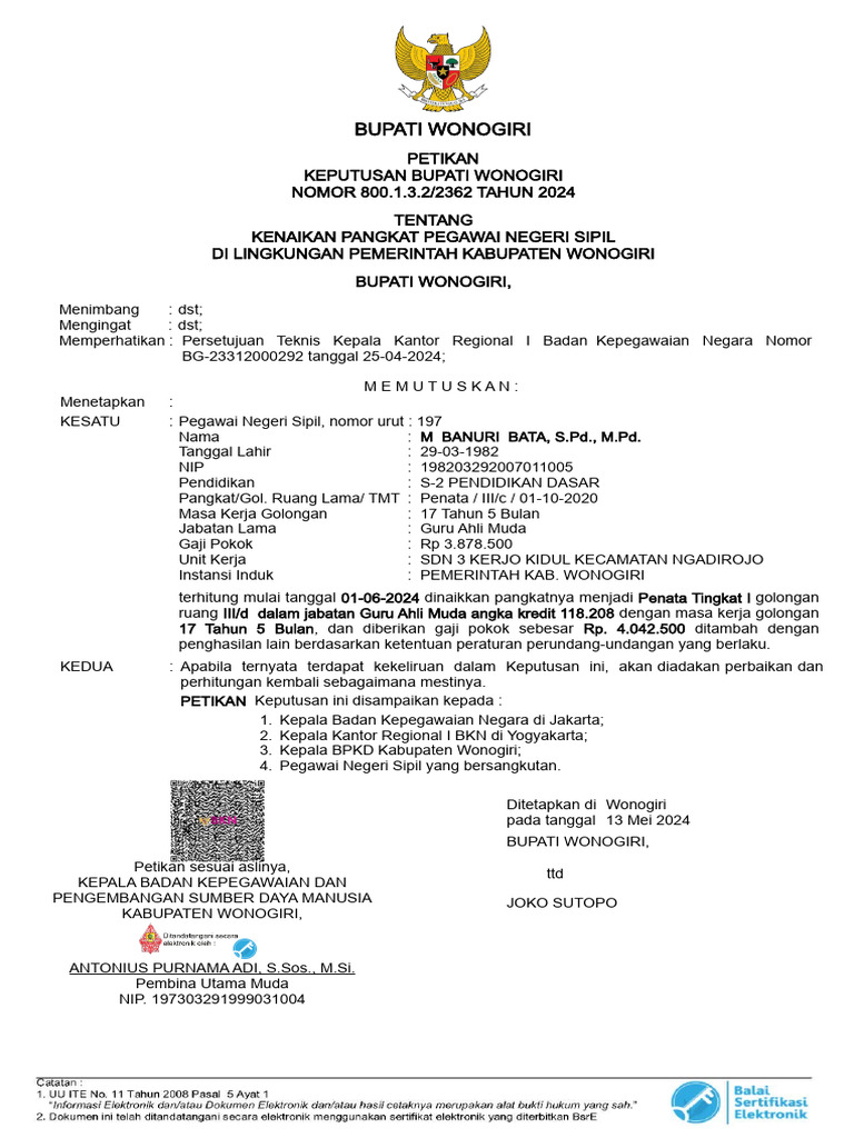 SK - Iiid.m Banuri Batas - PD.M.PD | PDF