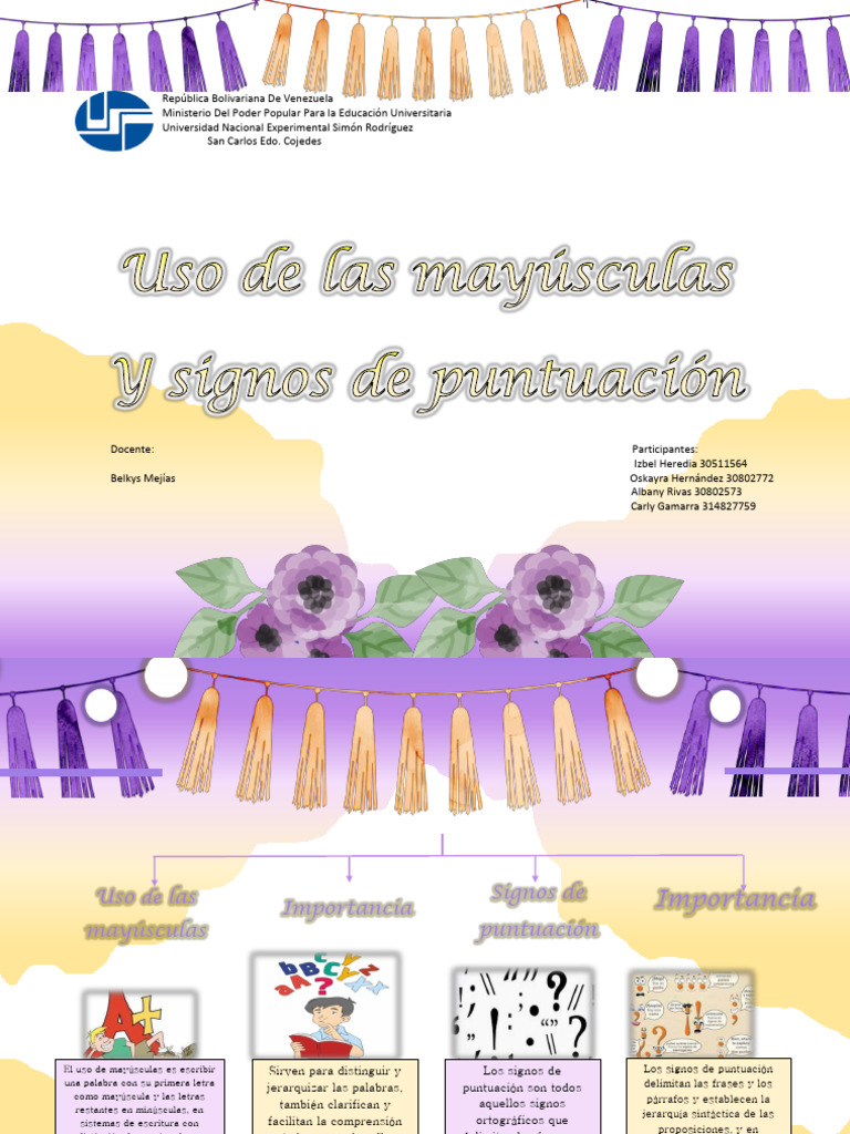 Uso de Mayúsculas y Puntuación en Texto | PDF | Caso de carta | Puntuación