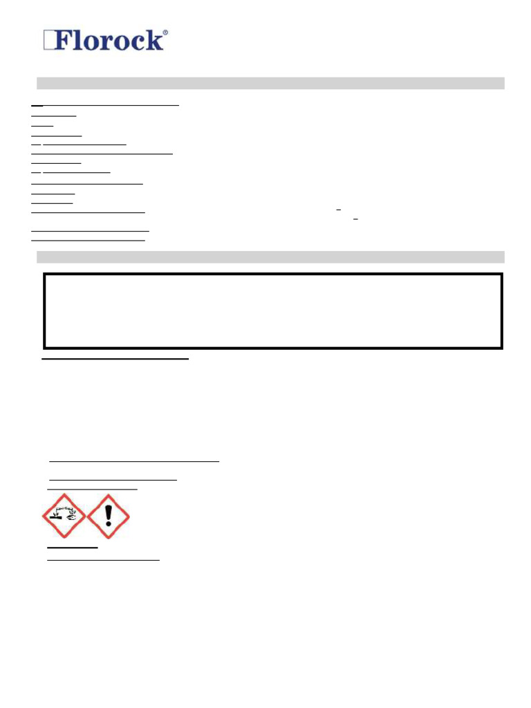 Hoja de Seguridad: Floropoxy SL 4700 B | PDF | Agua | Residuos