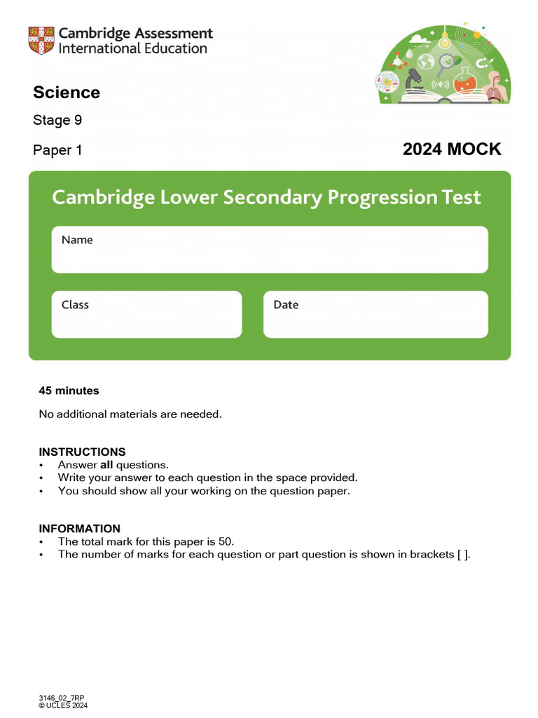 Sci, MOCK, P1, 24_081504 | PDF | Chemical Substances | Atoms