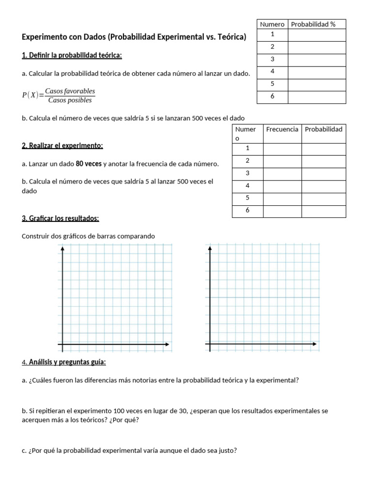 Experiment Probability | PDF | Probabilidad | Matemáticas Aplicadas