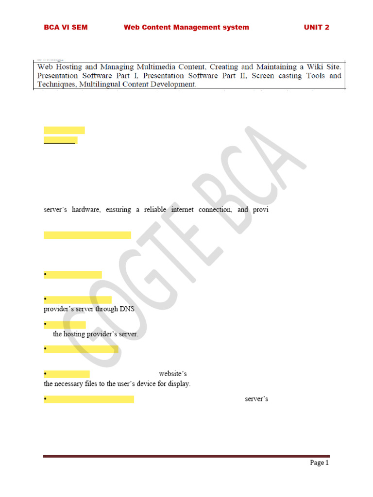 WCM UNIT-2 | PDF | World Wide Web | Internet & Web