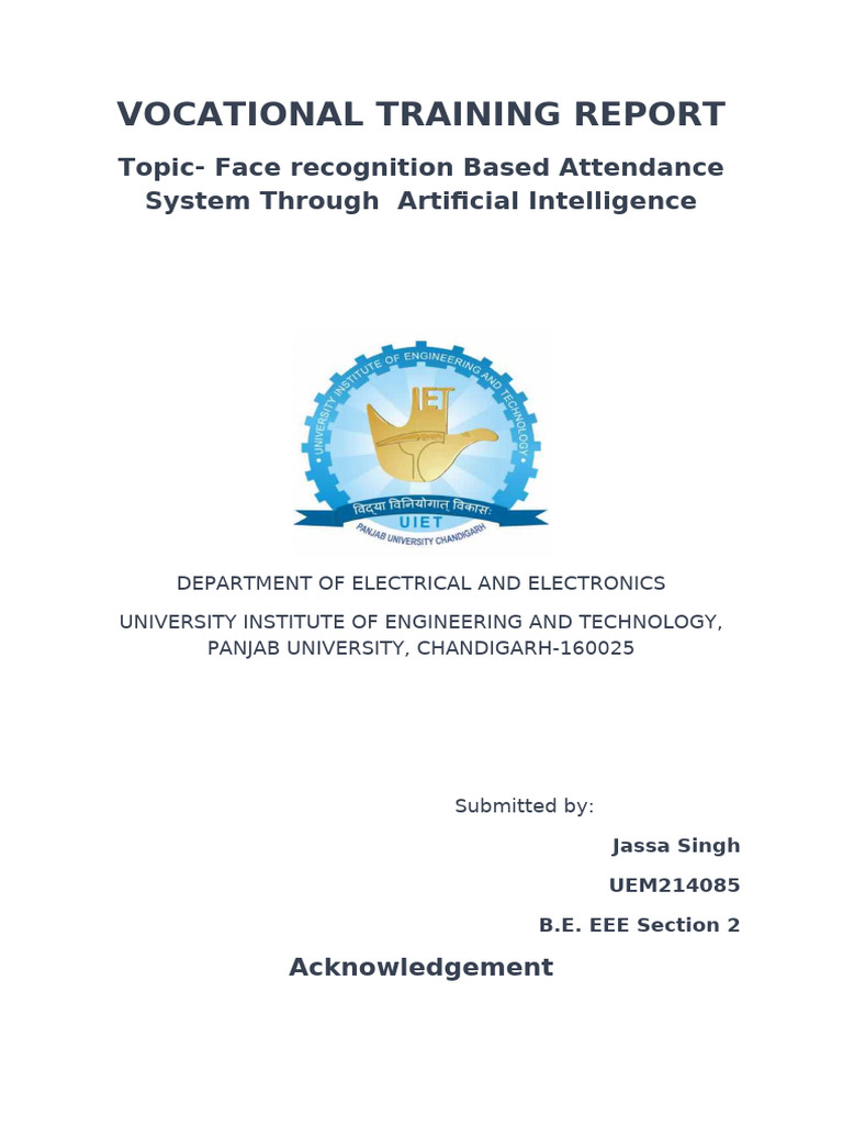 Research Paper Final Year Graduation | PDF | Artificial Intelligence ...