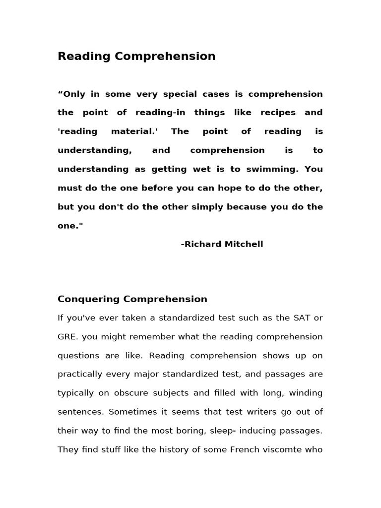 Reading Comprehension(1) (2) | PDF | Watergate Scandal | United States ...