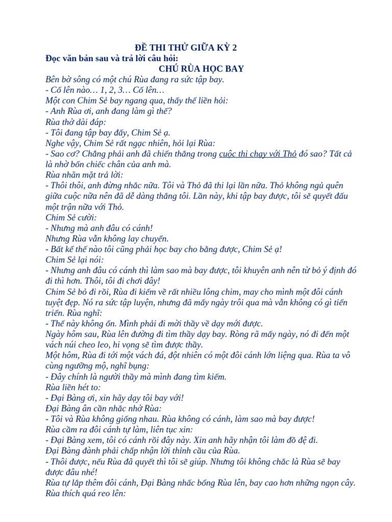 CHÚ RÙA HỌC BAY 7 HS | PDF