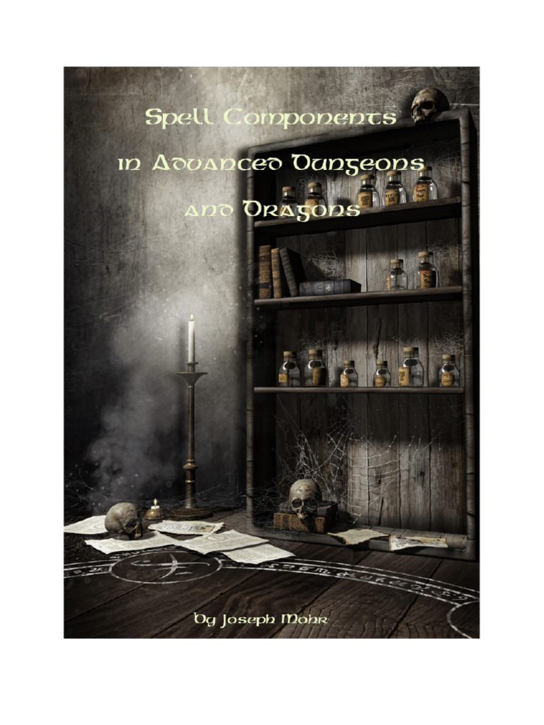 Spells - Spell Components | PDF | Incense