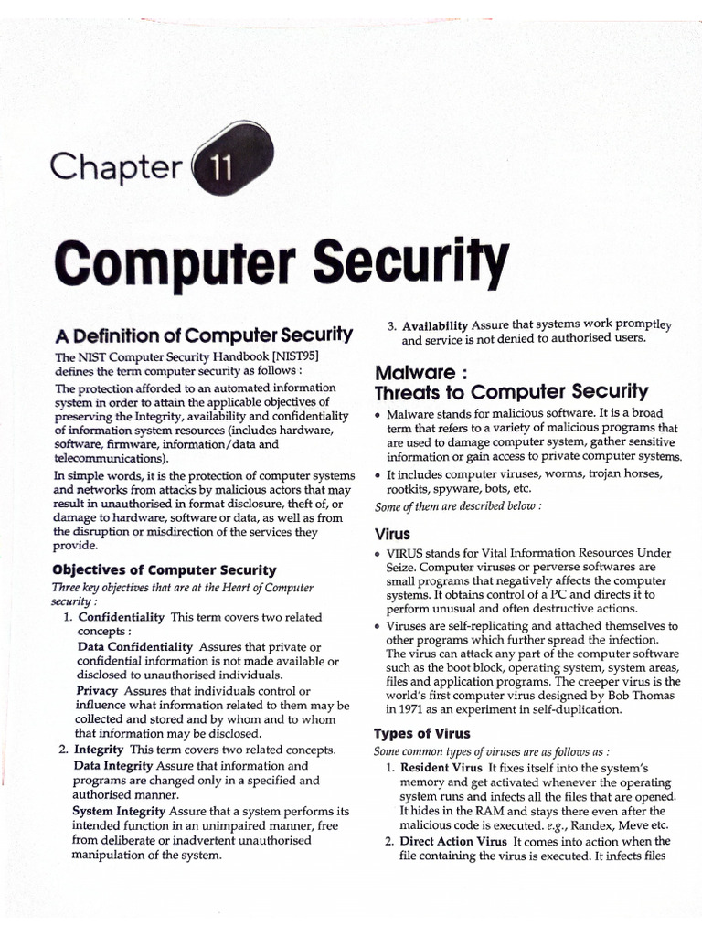 11.Computer Security | PDF