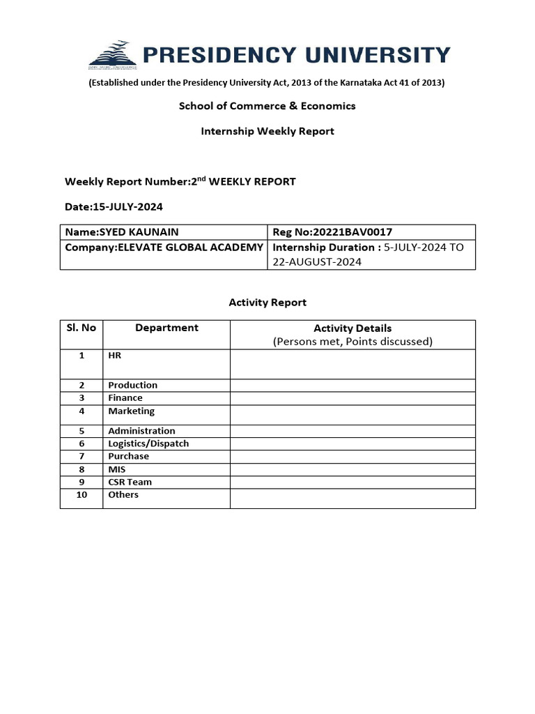 SOC Internship 2nd Weekly Report-2022 Batch | PDF | Teachers ...