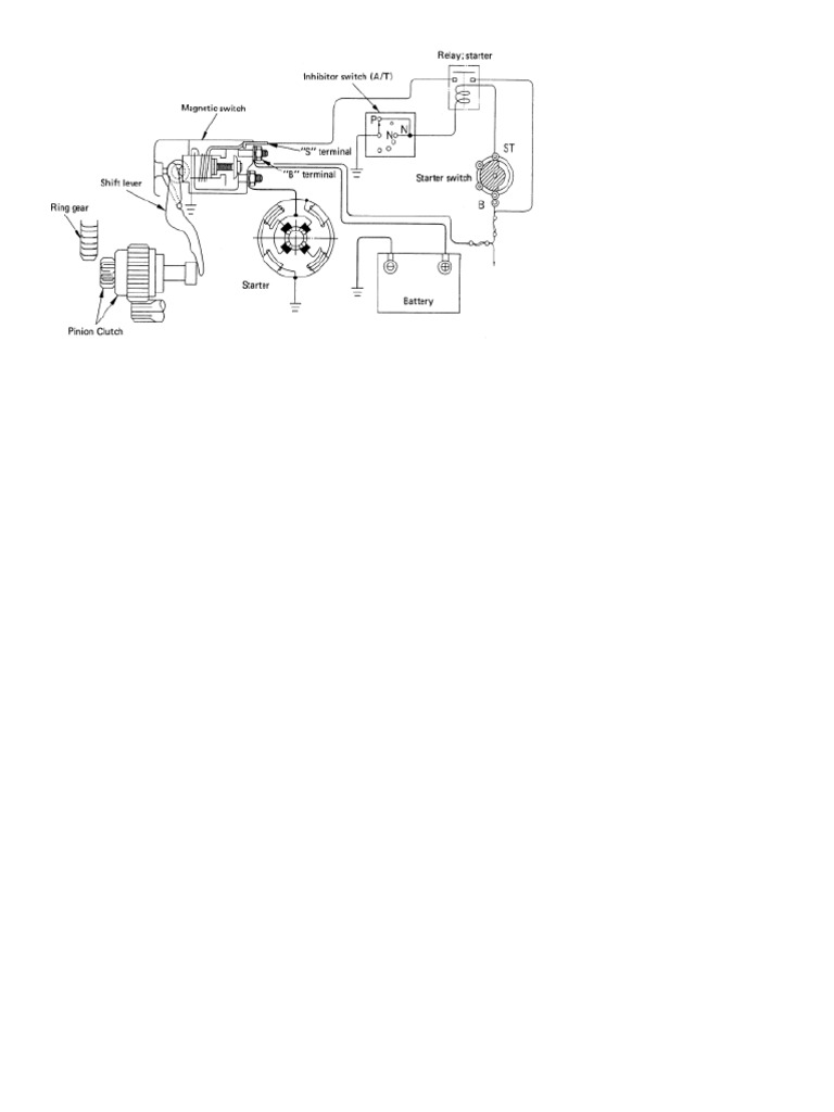 4 - Isuzu Elf N-Series Starting Schematic Wiring Diagram | PDF
