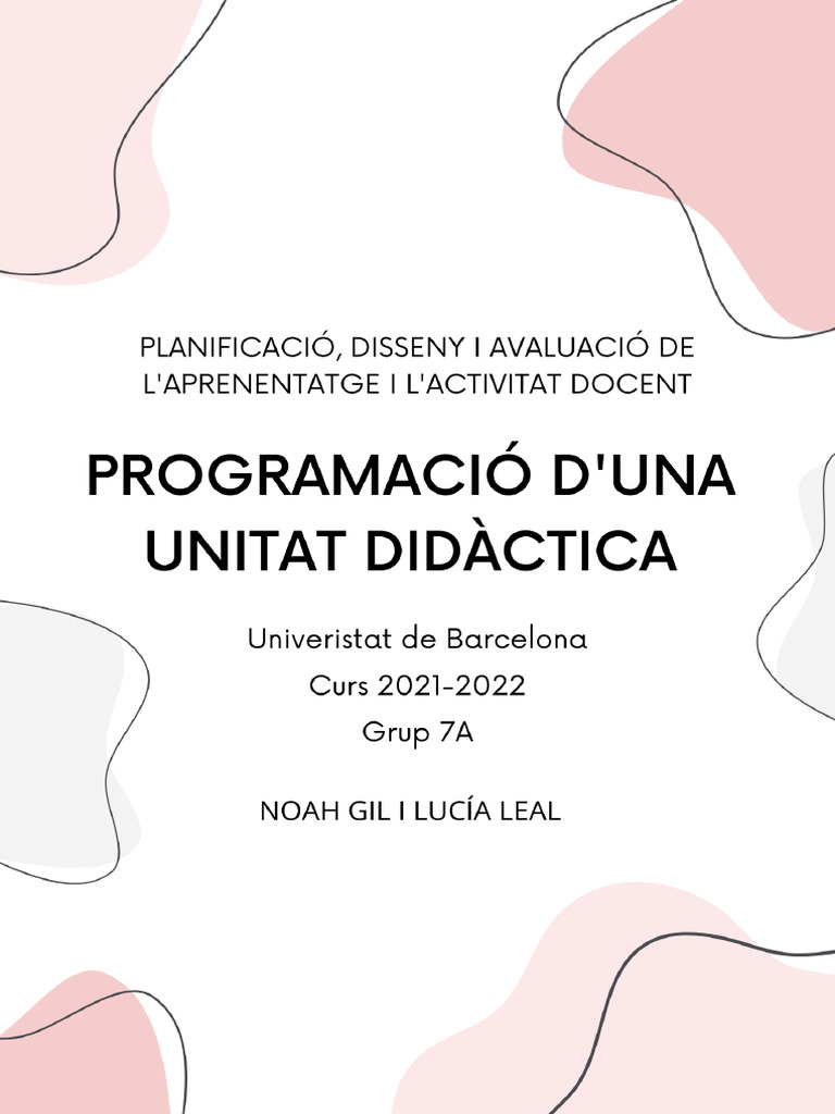 Unitat Didàctica | PDF