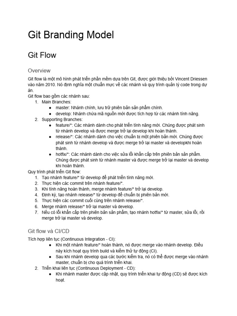 Git Branding Model | PDF