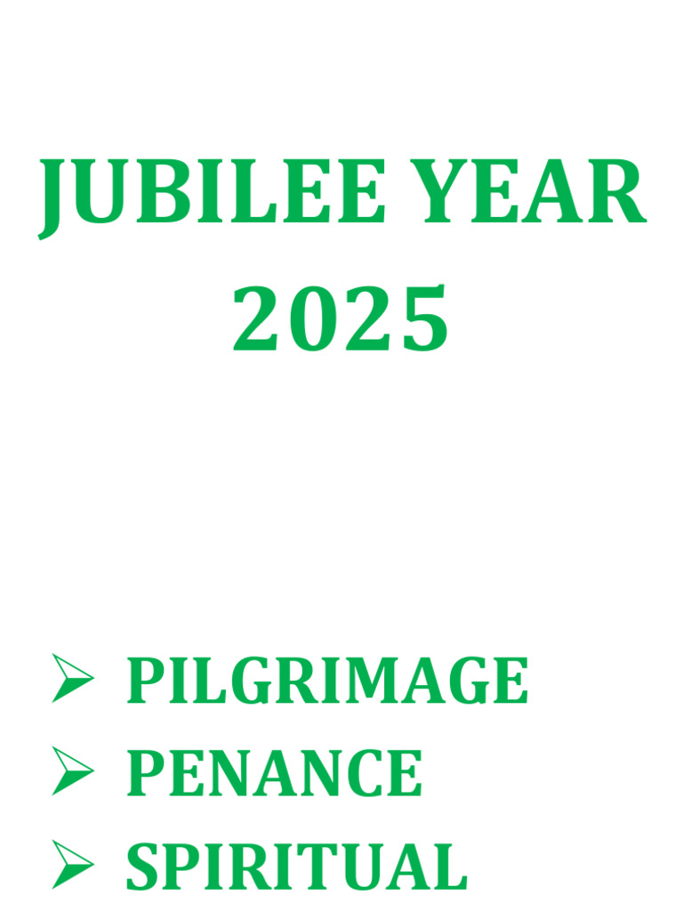 Jubilee Year 2025 | PDF