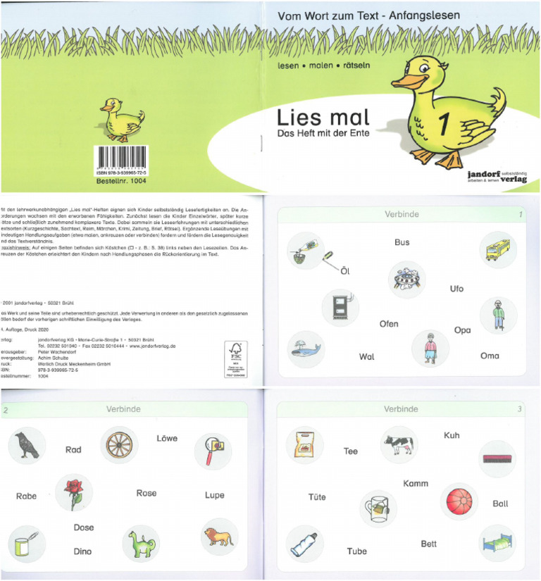 Lies Mal 1 - Das Heft Mit Der Ente | PDF