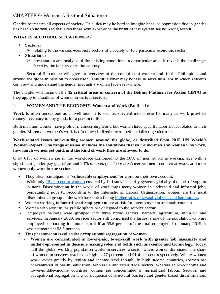 Draft CHAPTER 6 Handouts | PDF | Parental Leave | Teenage Pregnancy