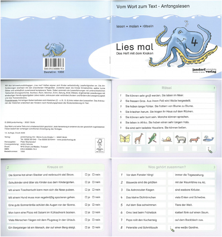 Lies Mal 4 - Das Heft Mit Dem Kraken | PDF