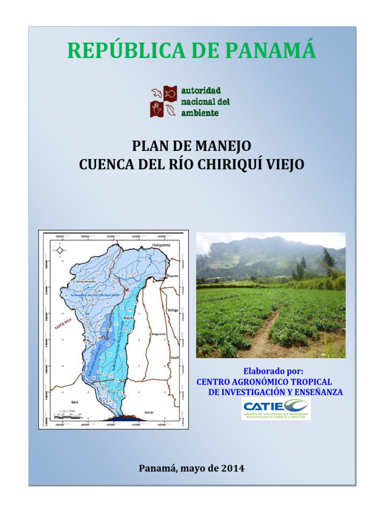 Plan de Manejo Cuenca Río Chiriquí Viejo | PDF | Los bosques | Cuenca ...