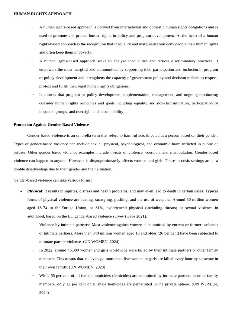 HRA GENSOC REPORT Final With Sources | PDF | Violence | International Labour Organization