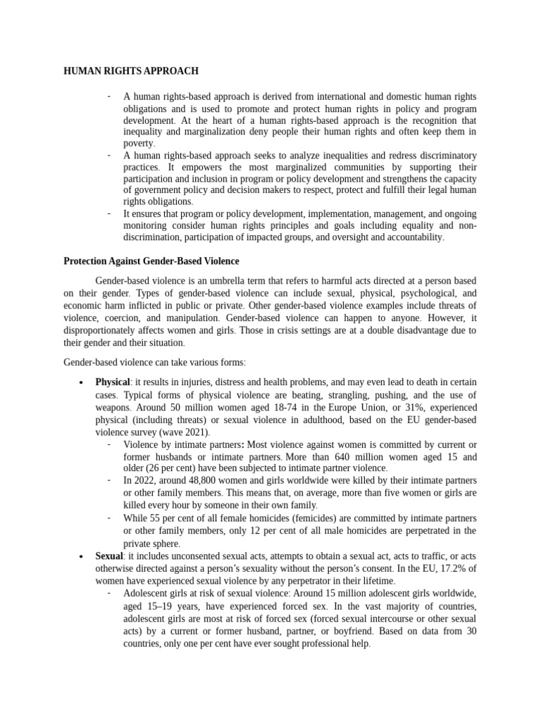 HRA GENSOC REPORT Updated | PDF | Violence | Domestic Violence