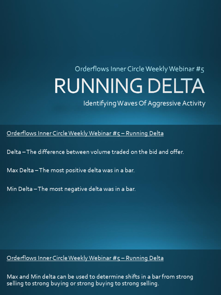 Webinar 5 - Running Delta | PDF