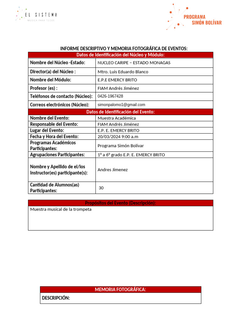 Ficha PSB FIAM Andrés J EMERCY BRITO | PDF
