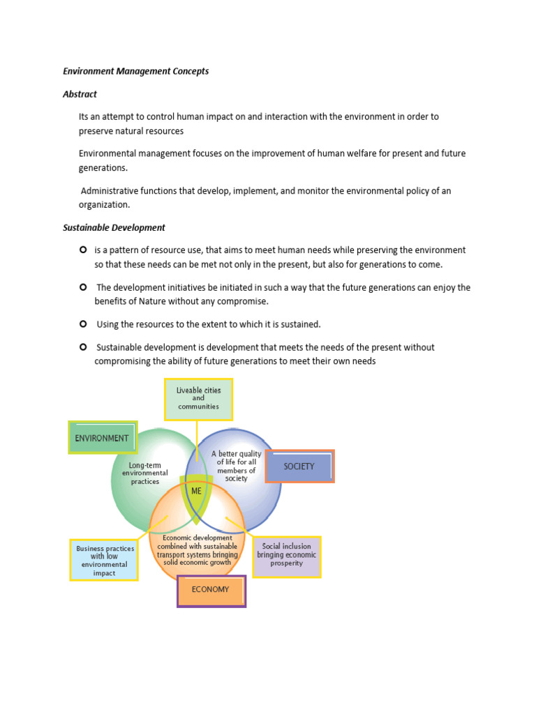 Environmental Management Concepts | PDF | Corporate Social ...