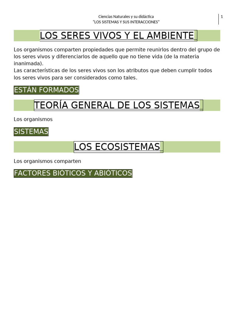 Los Sistemas y Sus Interacciones (2) | PDF