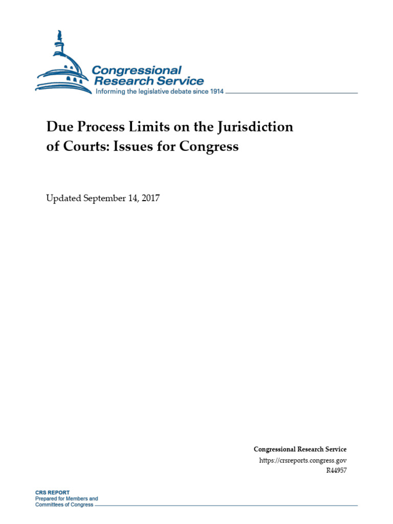 Due Process Limits Jurisdiction of Courts 2017 1742433637 | PDF ...