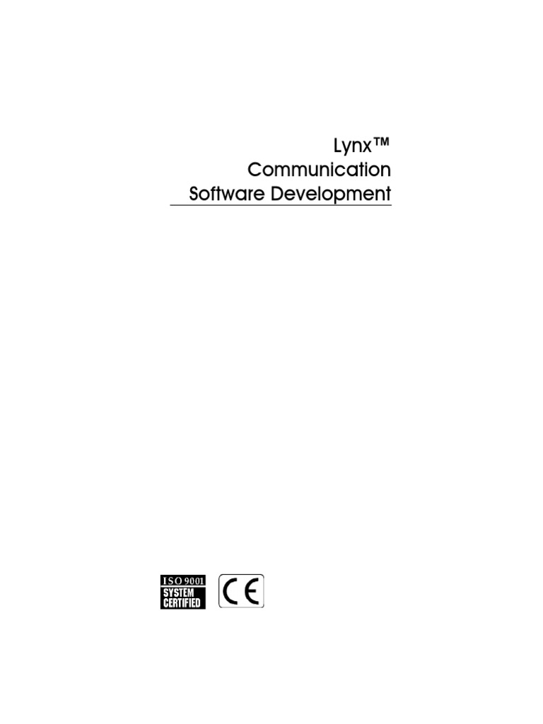 Lynx Communications Libraries 9240796E | PDF | Integrated Development Environment | Parameter ...