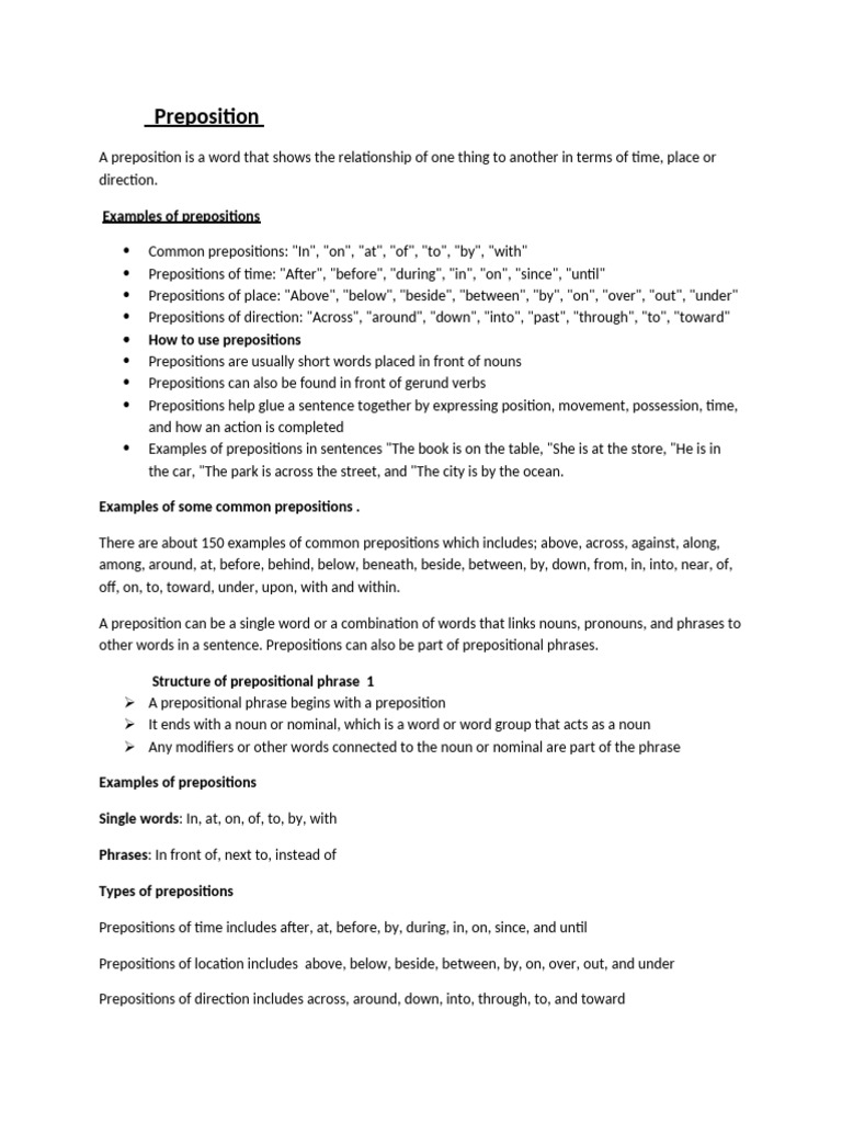 Prepositional Phrase Group 4 | PDF | English Grammar | Verb