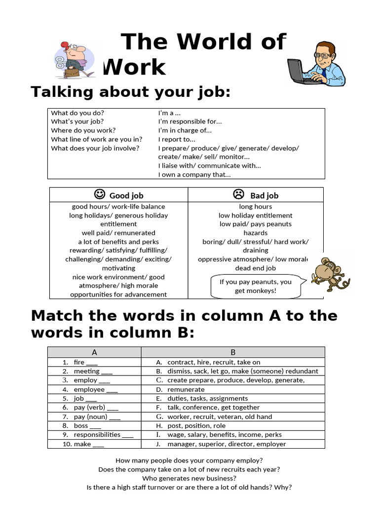 Exploring Job Roles and Work Culture | PDF | Employment | Employee Benefits