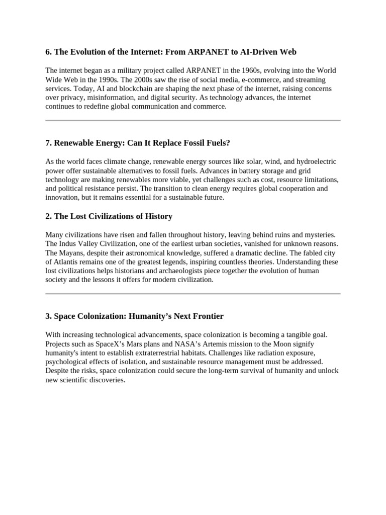 The Evolution of The Internet: From ARPANET To AI-Driven Web | PDF