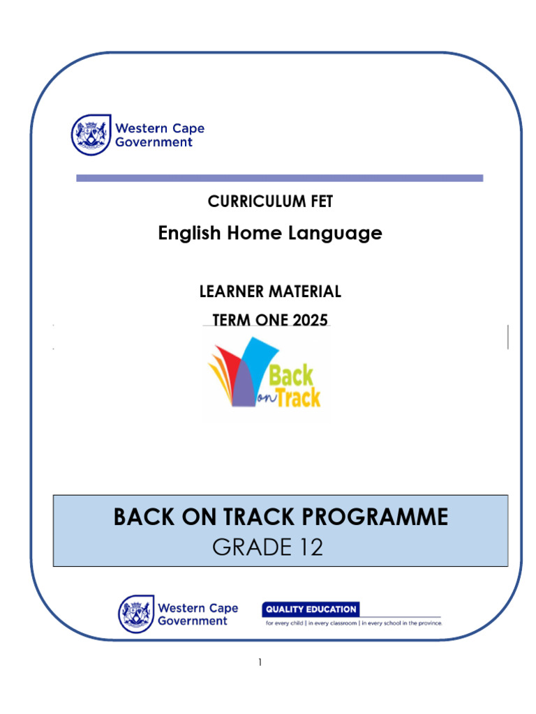 EHL BOT Term 1 2025 Learner Booklet | PDF | Adjective | Linguistics