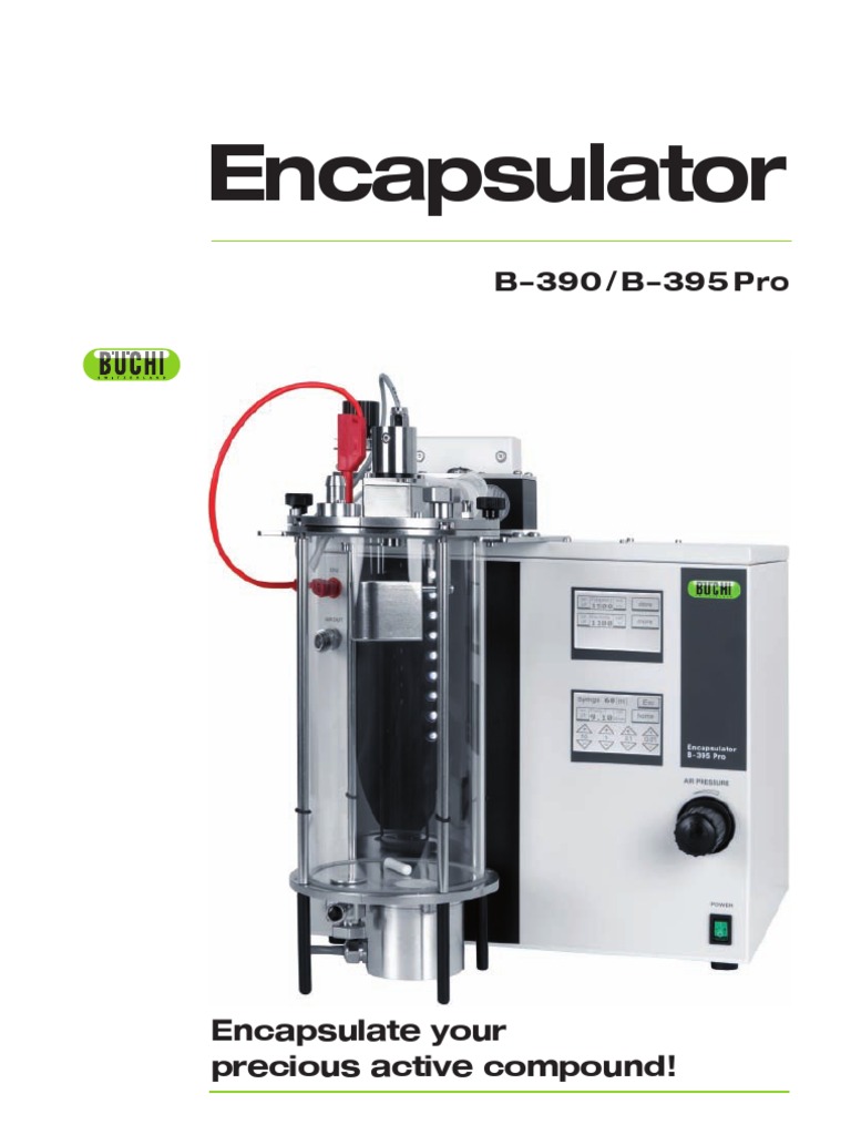 Brochure Encapsulator B-390 and B-395 Pro Lowres | PDF | Pharmaceutical ...