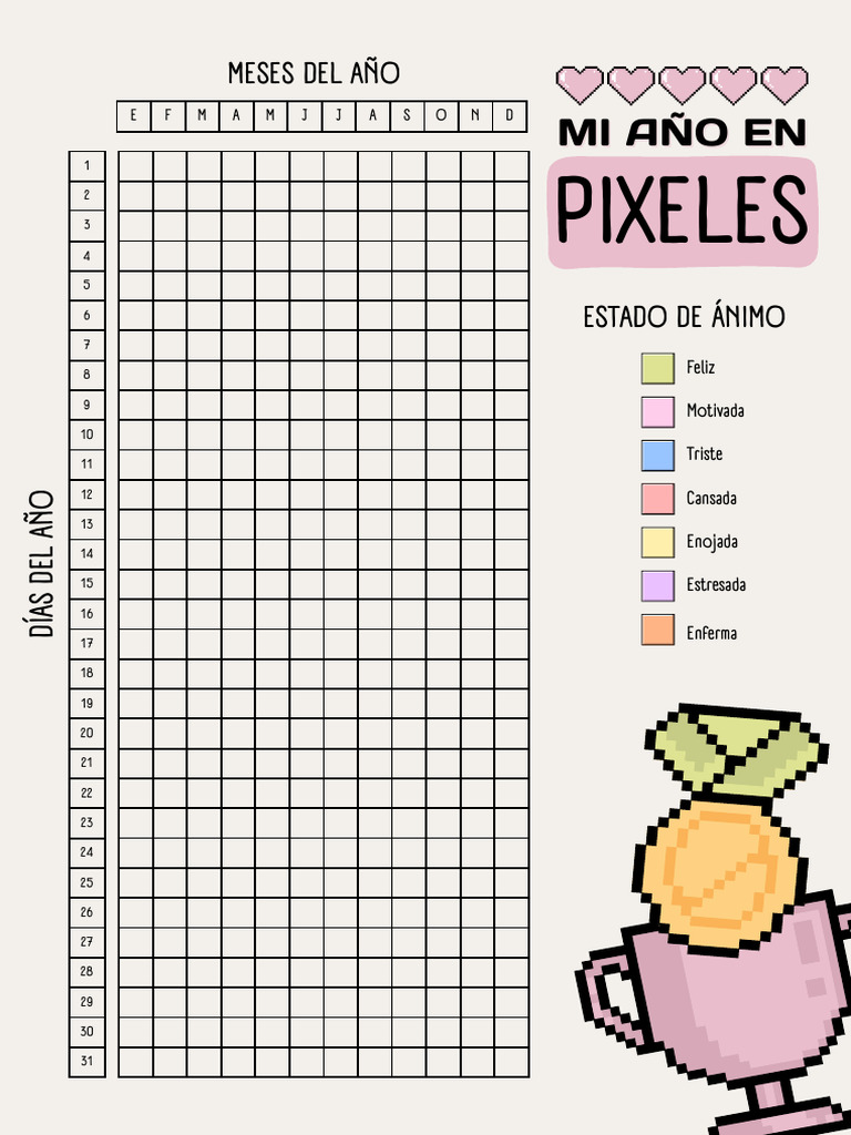 Mi Año en Pixeles: Estado de Ánimo | PDF