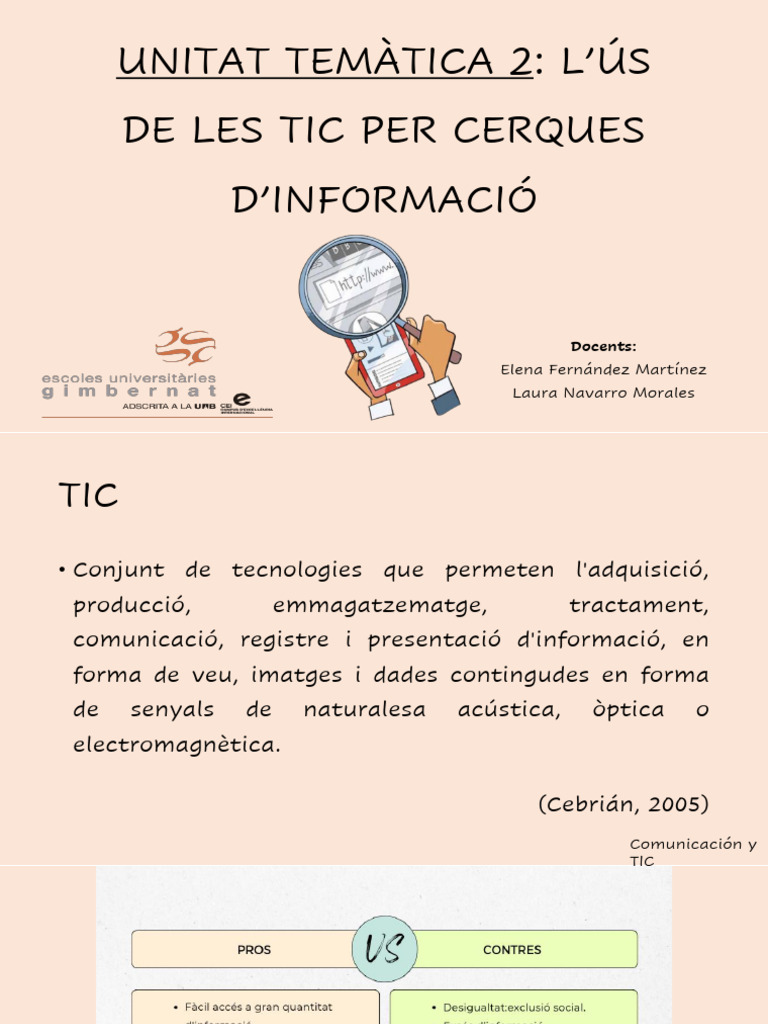 Tic Unitat 2 | PDF