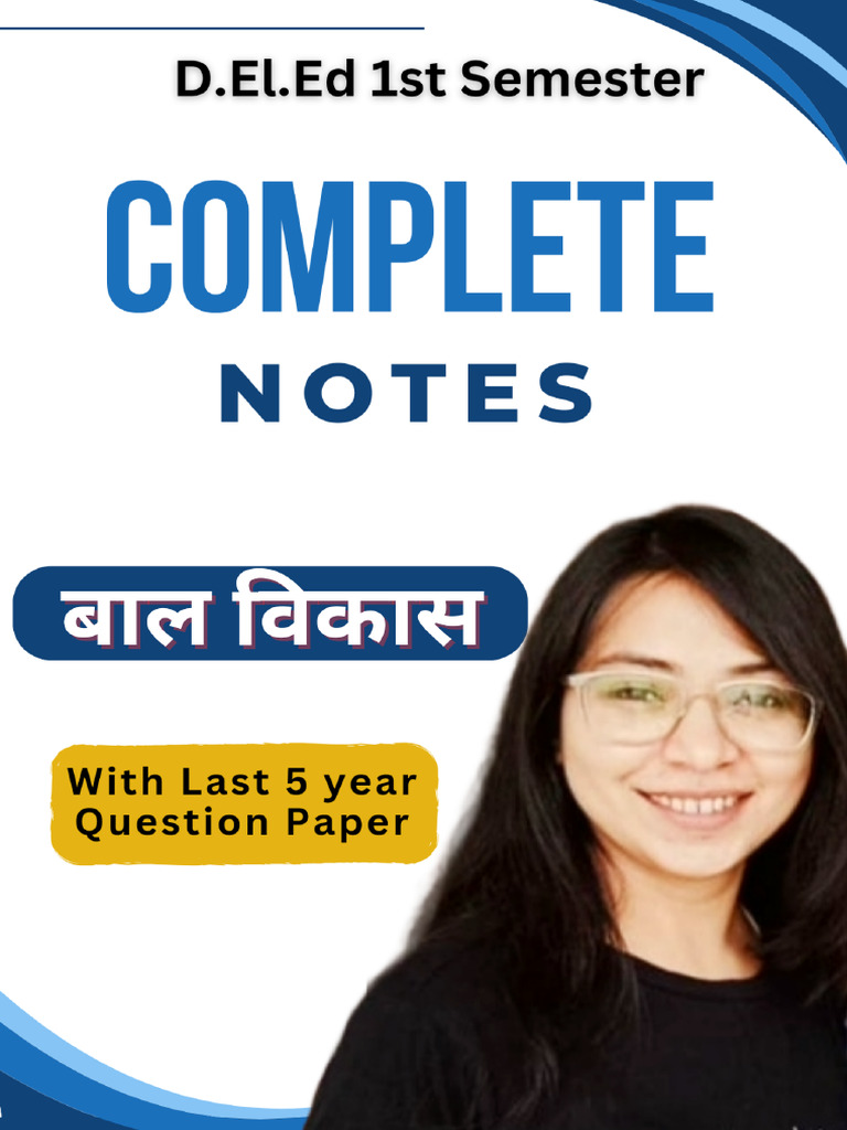 Child Development Complete Notes 1st Paper | PDF