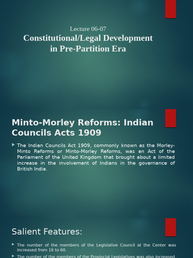 Lecture 06-07 - Pakistan Studies | PDF | British Raj | All India Muslim League