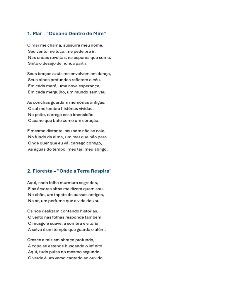 Poemas Pra Usar | PDF | Céu