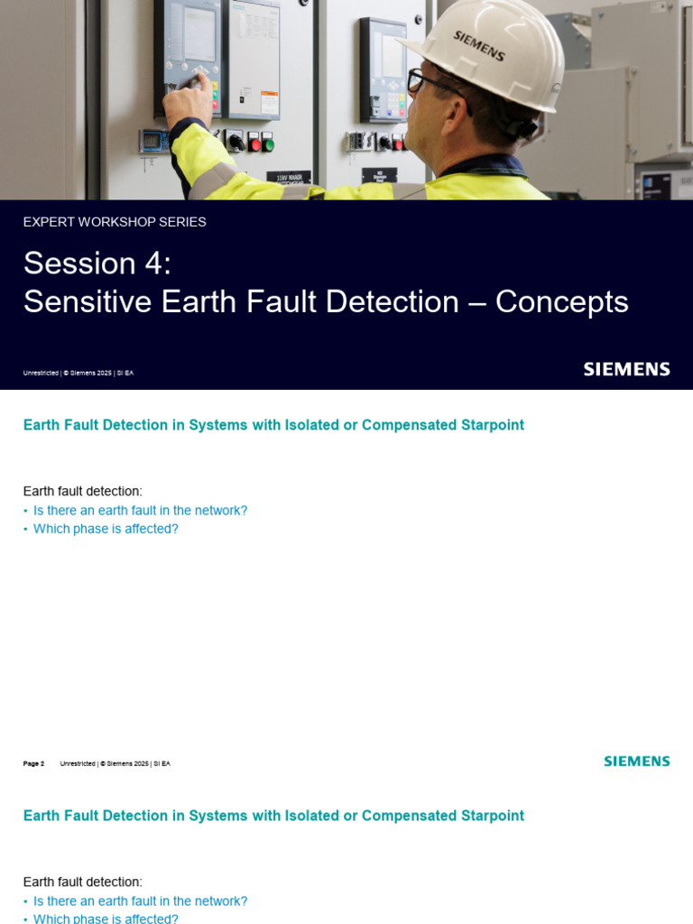 Session4-Sensitive Earth Fault Detection Concepts | PDF | Relay ...