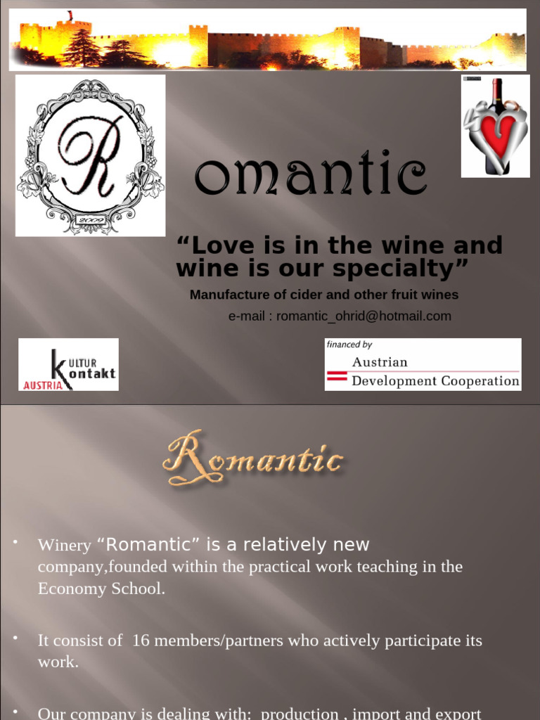 Romantik Angliska Verzija | PDF | Wine | Fermented Drinks