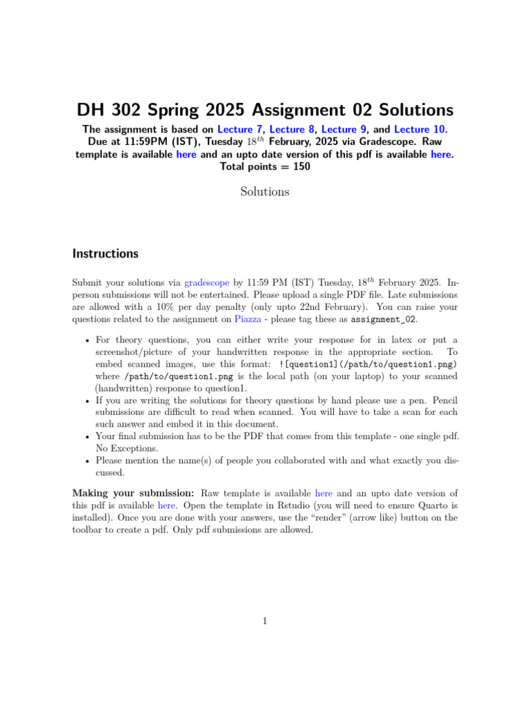 DH 302 Spring 2025 Homework 2 Instructions | PDF | P Value | Amino Acid