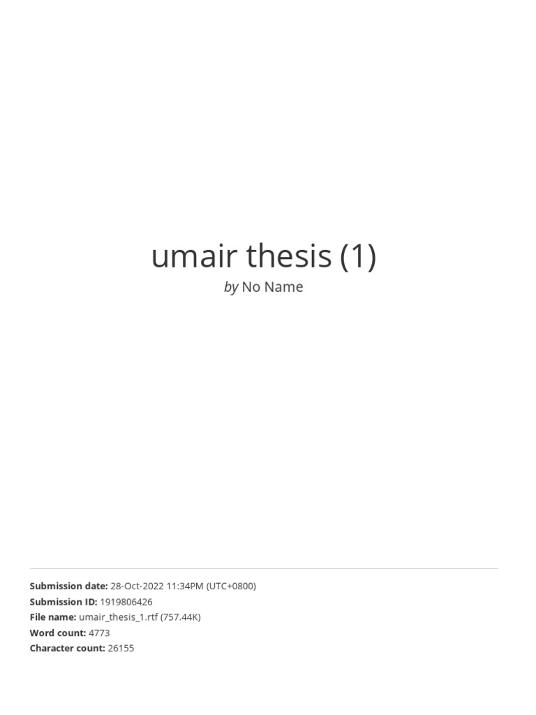 umair thesis (1) | PDF